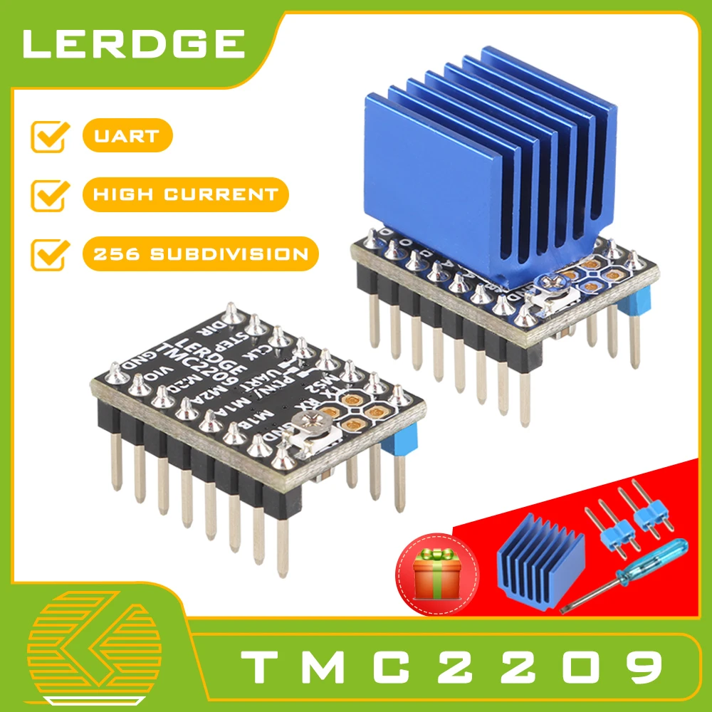 Lerdge Tmc2209 Stepper Motor Driver Uart Vs Tmc 2208 A4988 Lv8729 3d ...
