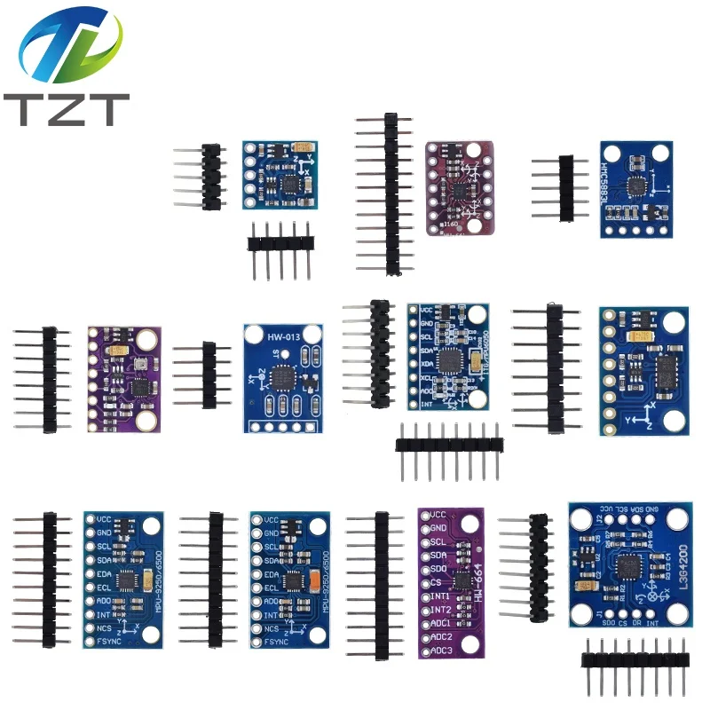 MPU-6050-MPU-9250-BMI160-LSM303DLHC-L3G4200D-HMC5883L-ADXL335-LIS3DSH-3 ...