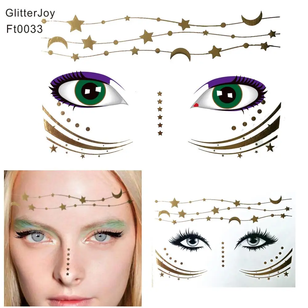 Gold Star Sticker Forehead