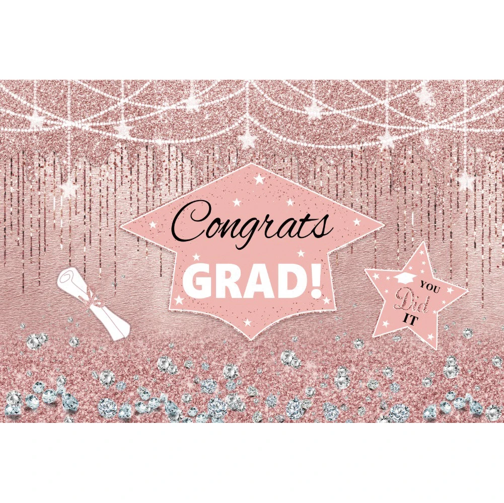 Graduation Background Pink