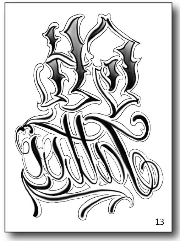Tribal Hourglass Drawings