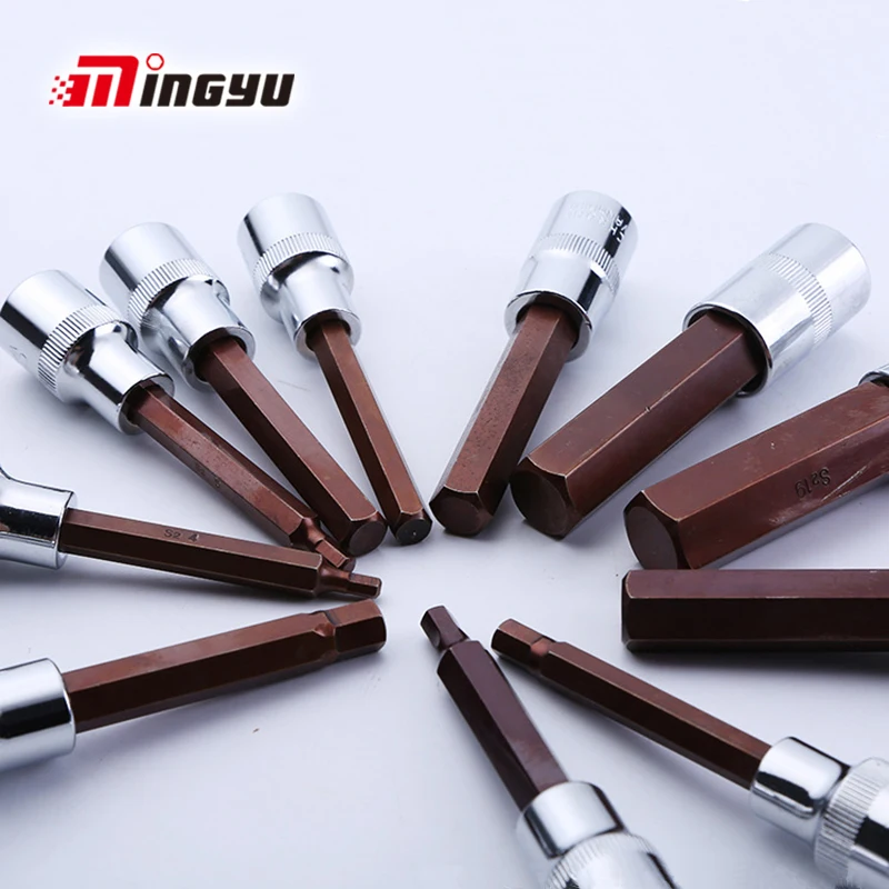 1pc 1/2 Inch Drive H14 H17 H19 Allen Key Wrench Head For Ratchet 100mm ...