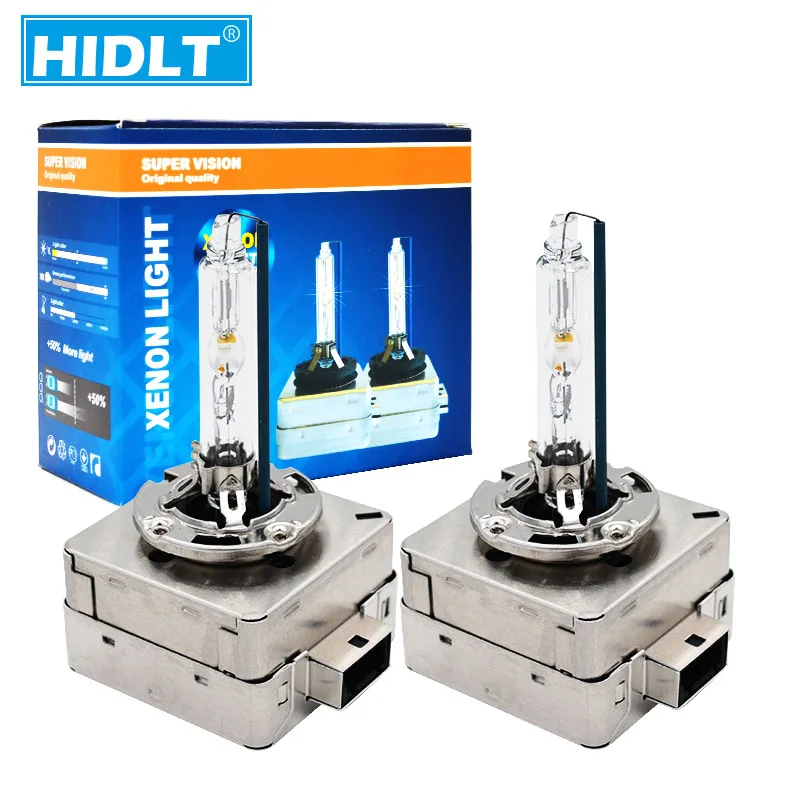 HIDLT Genuine Metal Base HID 55W Xenon D1S 6000K 4300K 5000K 8000K 35W D3S HID Bulb Light Auto ...