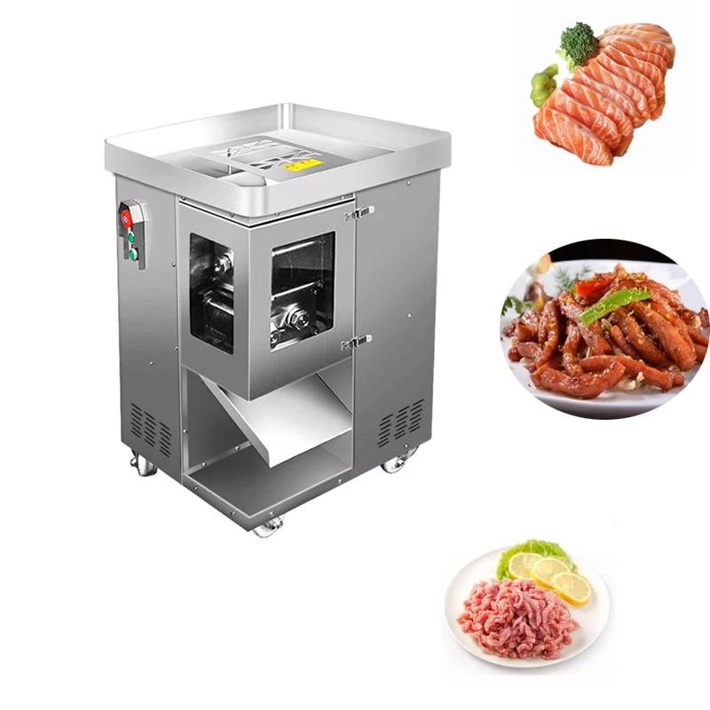 Industrial Pork Meat Shredder Meat Slicer Restaurant 500kg/h Fresh meat ...