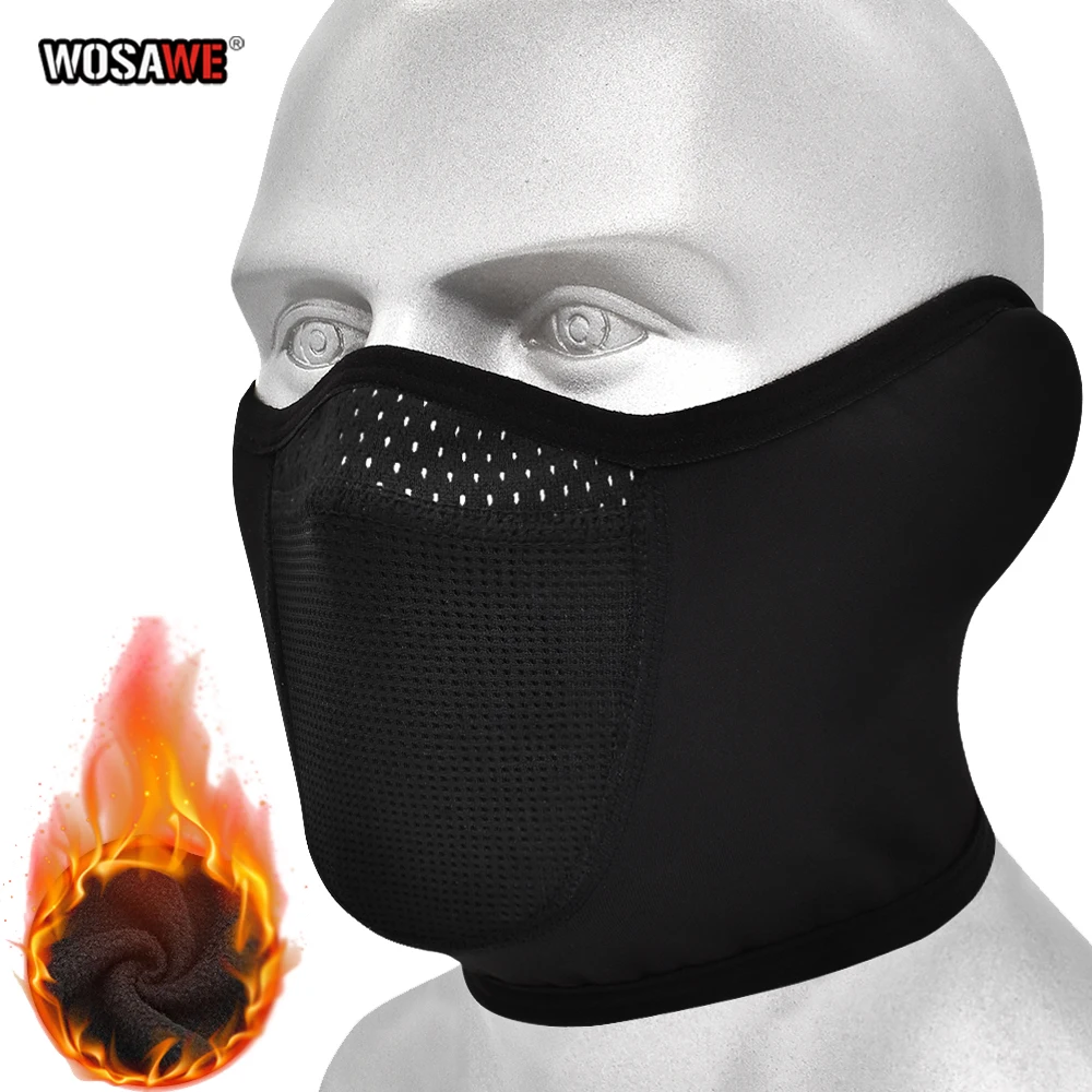 Winter Fleece motorcycle Face Mask Keep warm motocross Windproof face ...