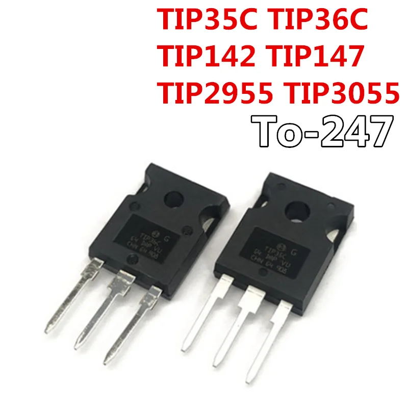 5pcs-lot-TIP35C-TIP36C-TIP142-TIP147-TIP2955-TIP3055-TO-247-Power ...