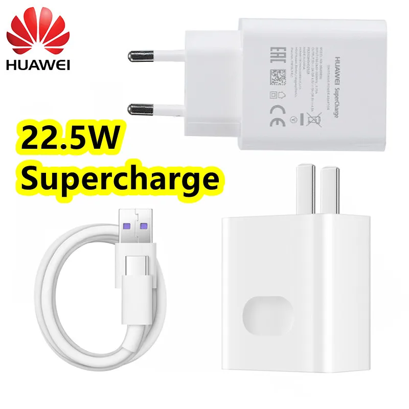 Original Huawei P10 Charger Fast Supercharing 22.5w Eu/us Wall Adapter ...