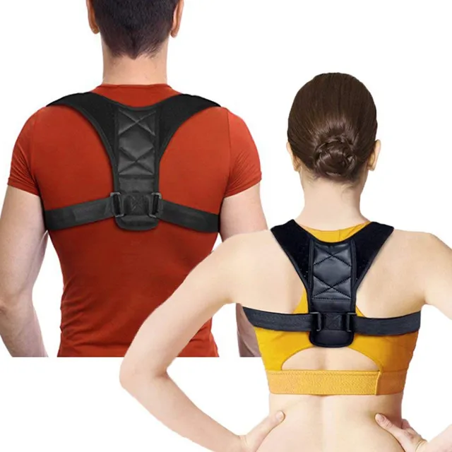 Brace Support Back Belt Adjustable Back Posture Pain Belt Corrector ...