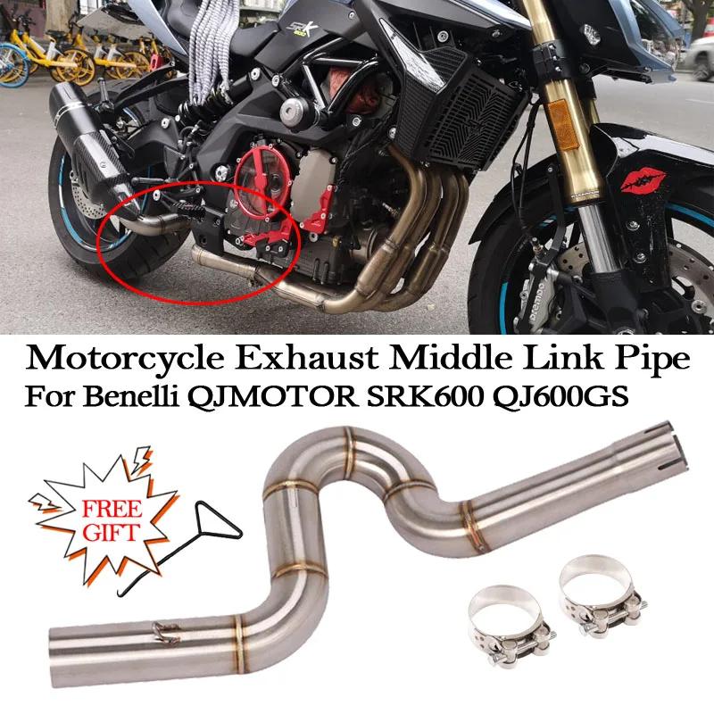 NWE 2020 Year Mid Connecting Pipe For Benelli QJMOTOR SRK600 QJ600GS ...