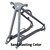 Titanium Rear Triangle For Brompton Folding Bike 16 Inches Bicycle ...