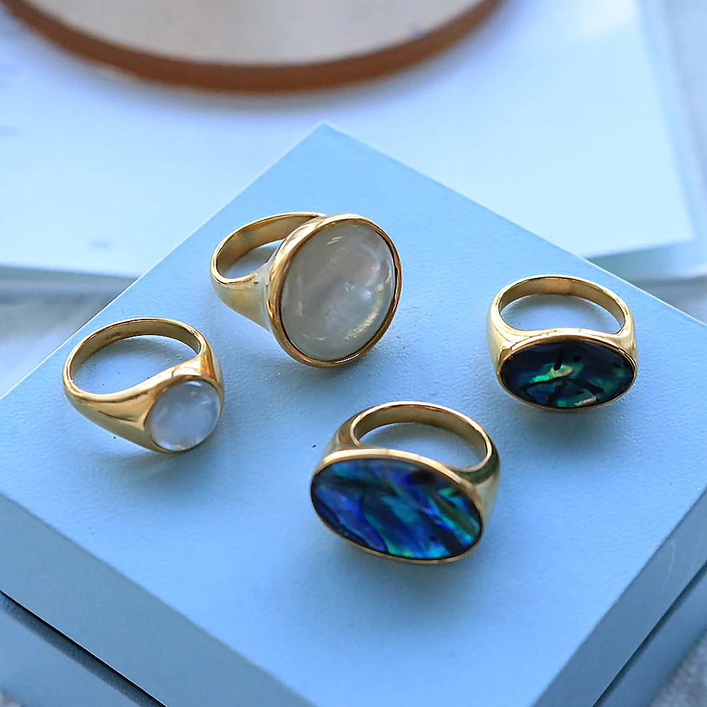 Abalone Ring Gold