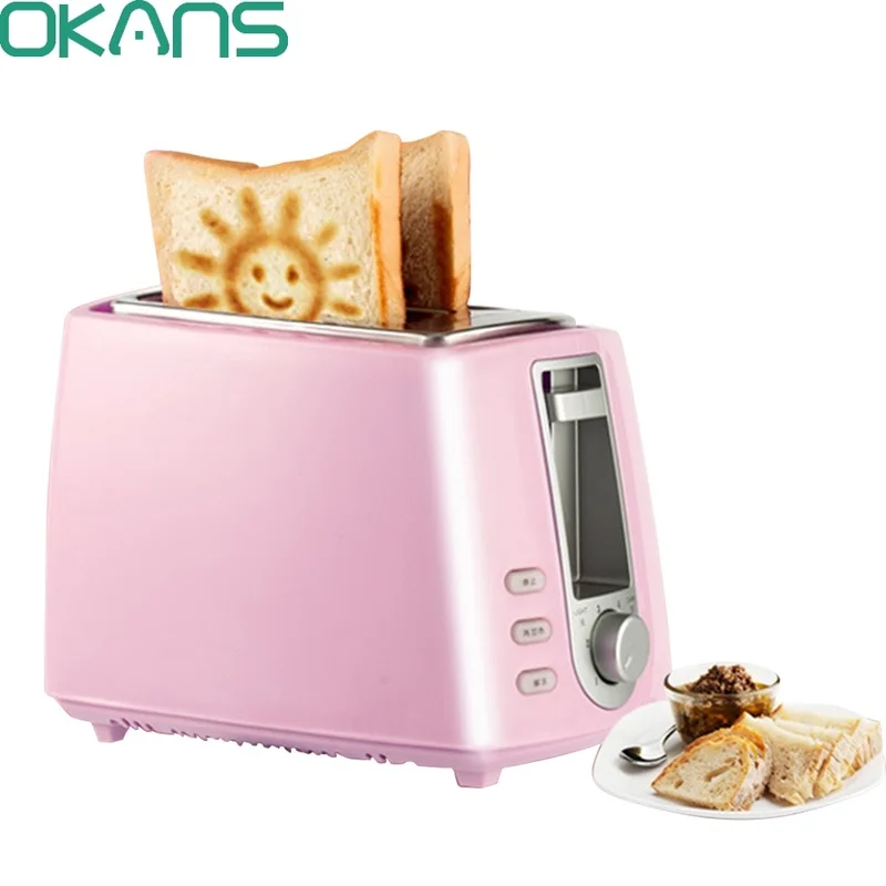 Tostadora-autom-tica-rosa-para-el-hogar-m-quina-de-desayuno ...