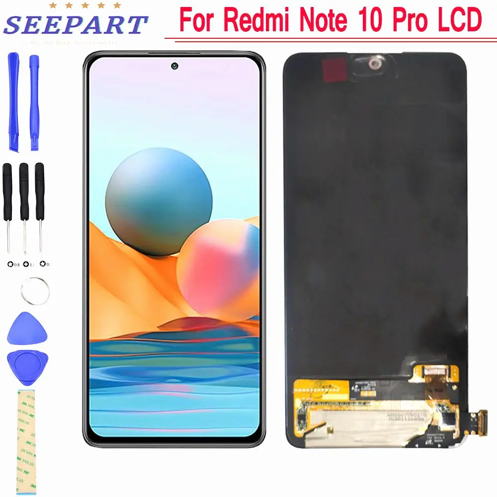 For Xiaomi Redmi Note 10 Pro Lcd Display Touch Screen Digitizer For ...
