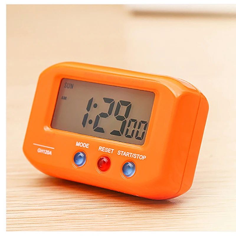 Mini Electronic Alarm Clock Digital LCD Home Clock Travel Car Alarm ...