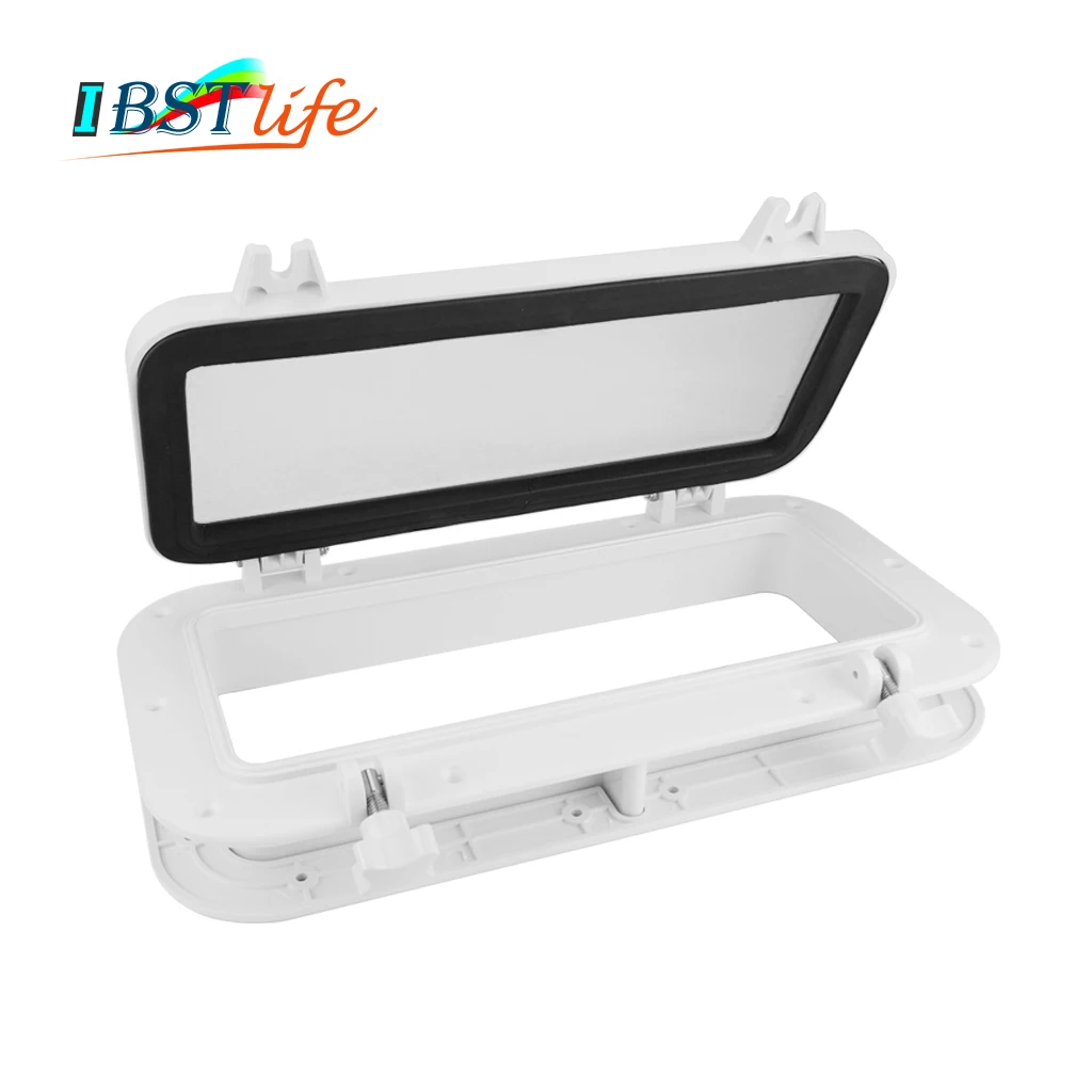 Marine Boat Yacht RV Porthole ABS Plastic Rectangular Hatches Port ...