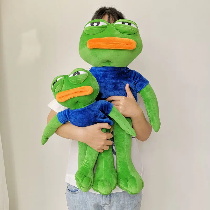 45-65cm-Creative-Cute-Magic-Expression-Pepe-The-Frog-Sad-Frog-Plush ...
