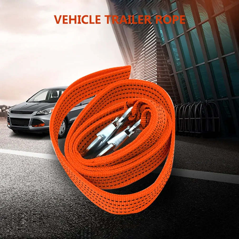 4m 3 Ton Car Tow Rope Tow Cable Car Towing Cable Snatch Strap Pull Rope ...