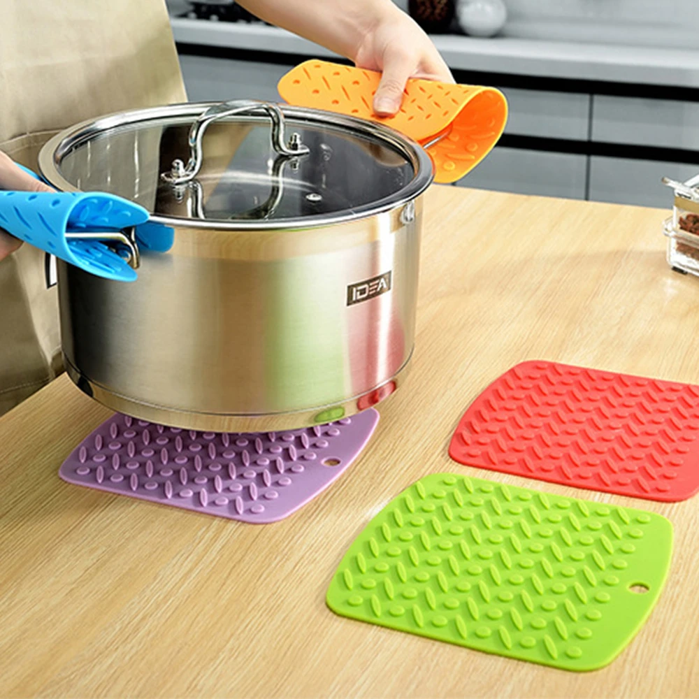 1 Pcs Tray Rack Pad Pot Insulation Mat Heat Resistant Cooling Dish ...