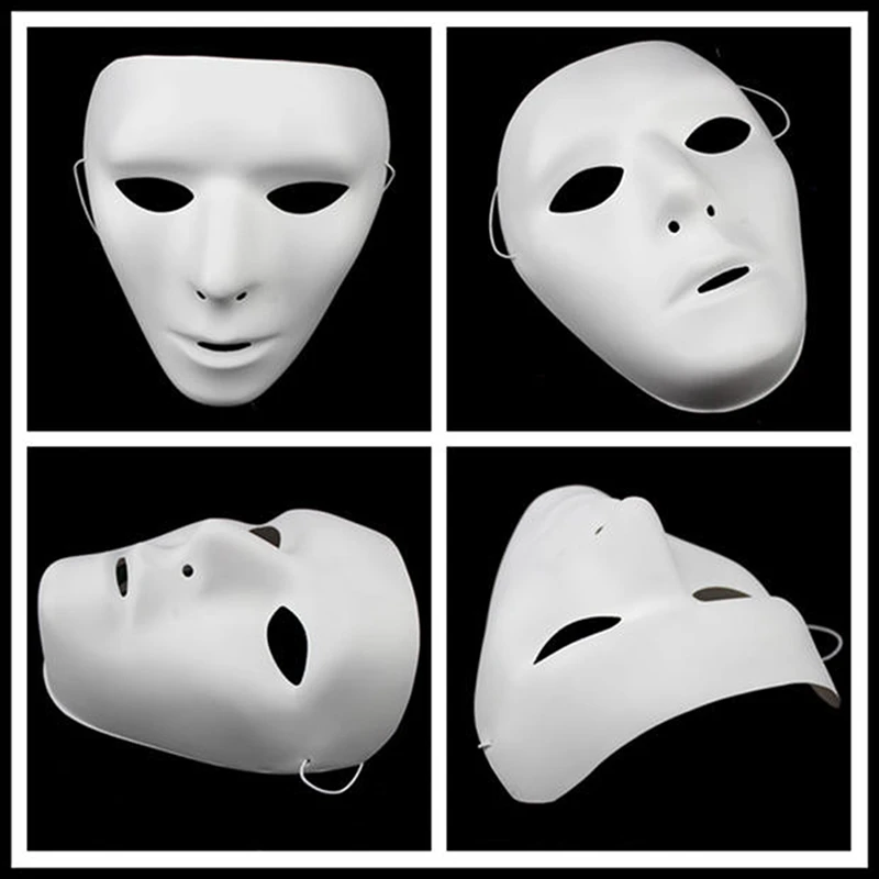 Pvc Night Lights Mask | White Hip Hop Mask | Pvc Hip Hop Mask | White ...