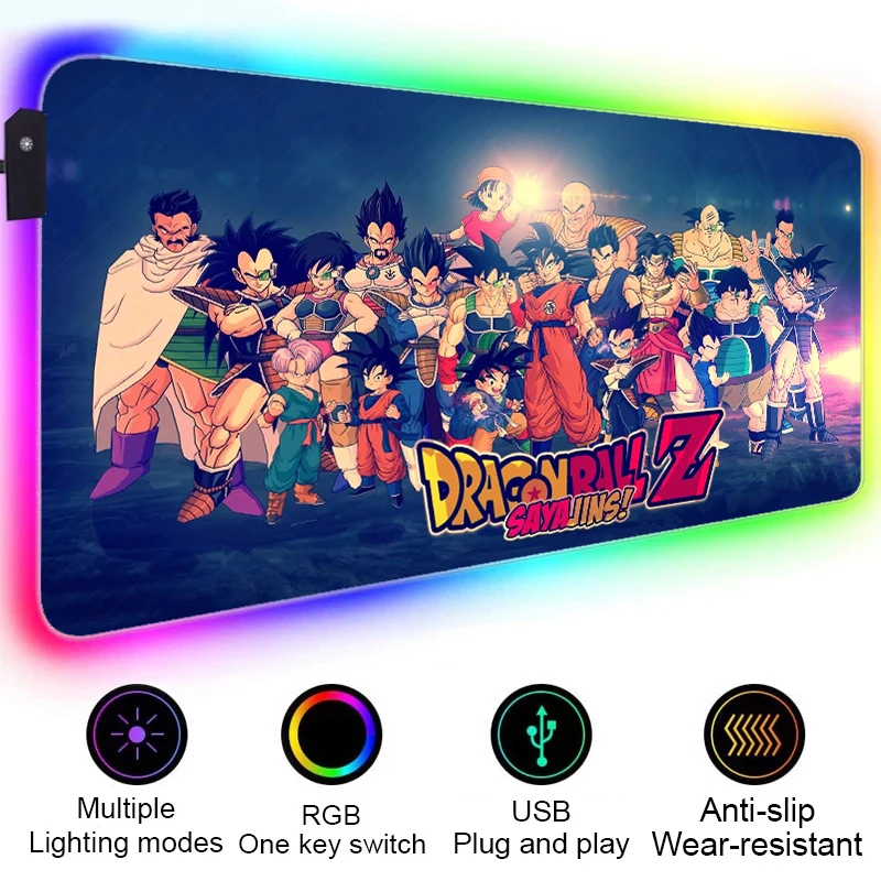 Super Dragon Ball RGB Anime Gaming Mouse Pad Mousepad - Otakufort