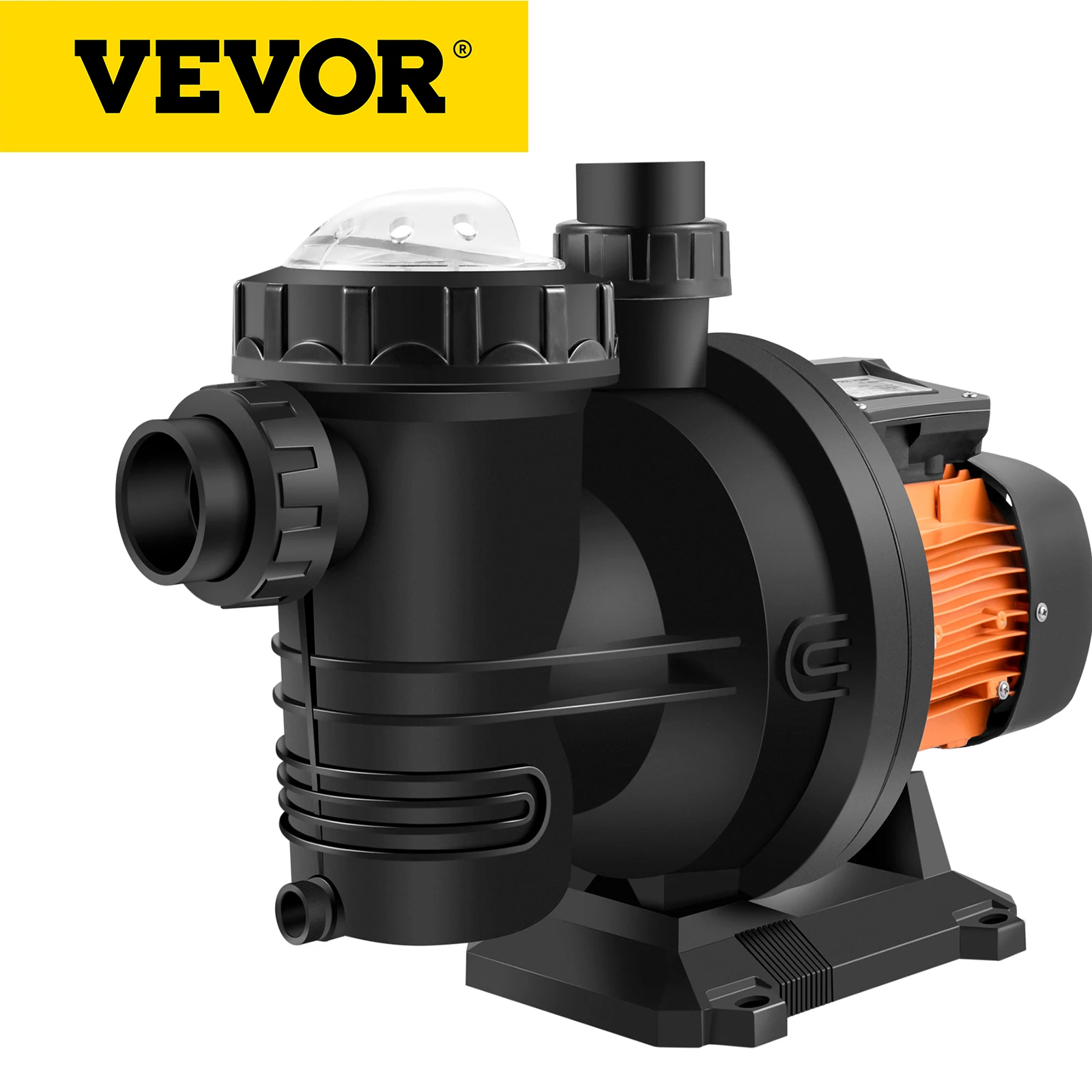 VEVOR Solar Pool Pump 48V 500W Swimming Pool Pump 49FT 75GPM W/MPPT ...