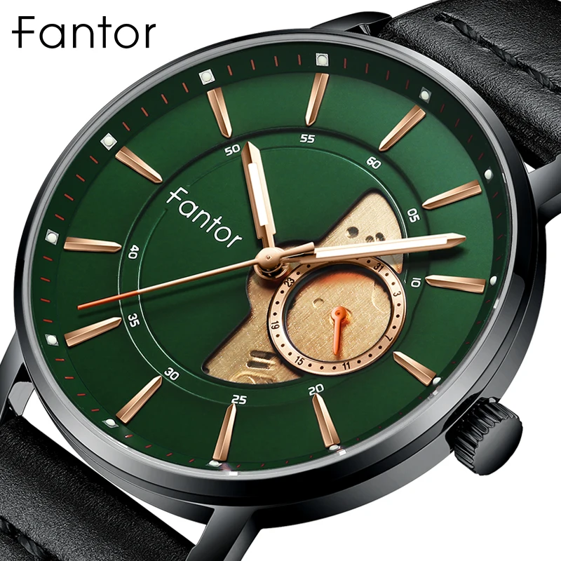 Fantor-Brand-Luxury-Casual-Wrist-Watch-Men-Green-Whatch-Male-Leather ...