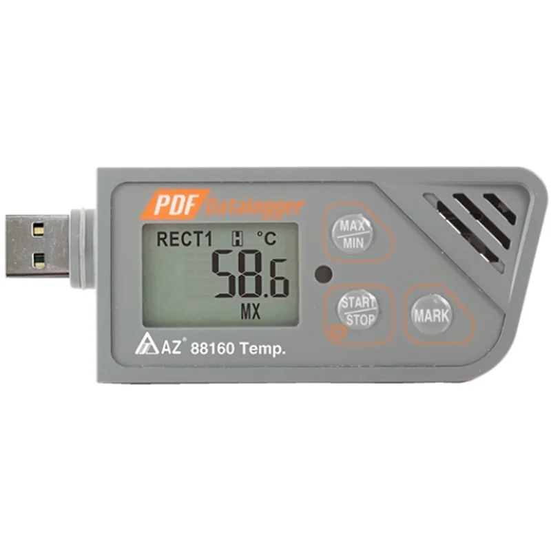 AZ88160 温度usbデータロガーEN12830 とrohs対応、プラグ & プレイ温度データロガーusb 2.0 コネクタ。|温度計測 ...