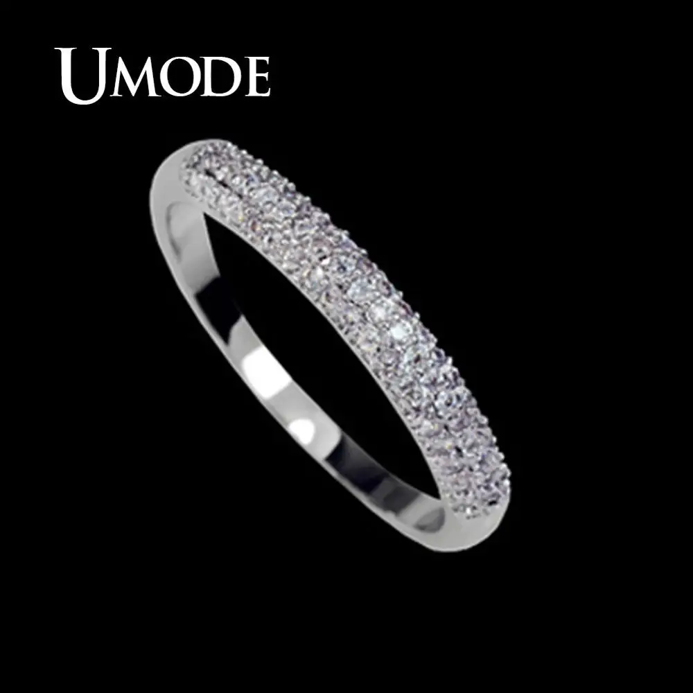 UMODE-Luxury-Tiny-0-005ct-Studded-Cubic-Zirconia-Half-Circle-Pave ...