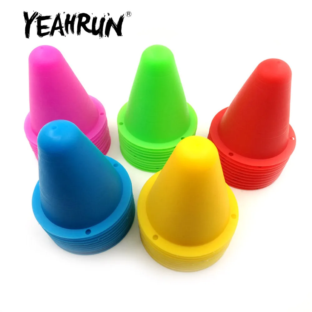 YEAHRUN-10pcs-RC-Drift-Soft-Road-Cones-Pylons-Barricades-Traffic-Cone ...