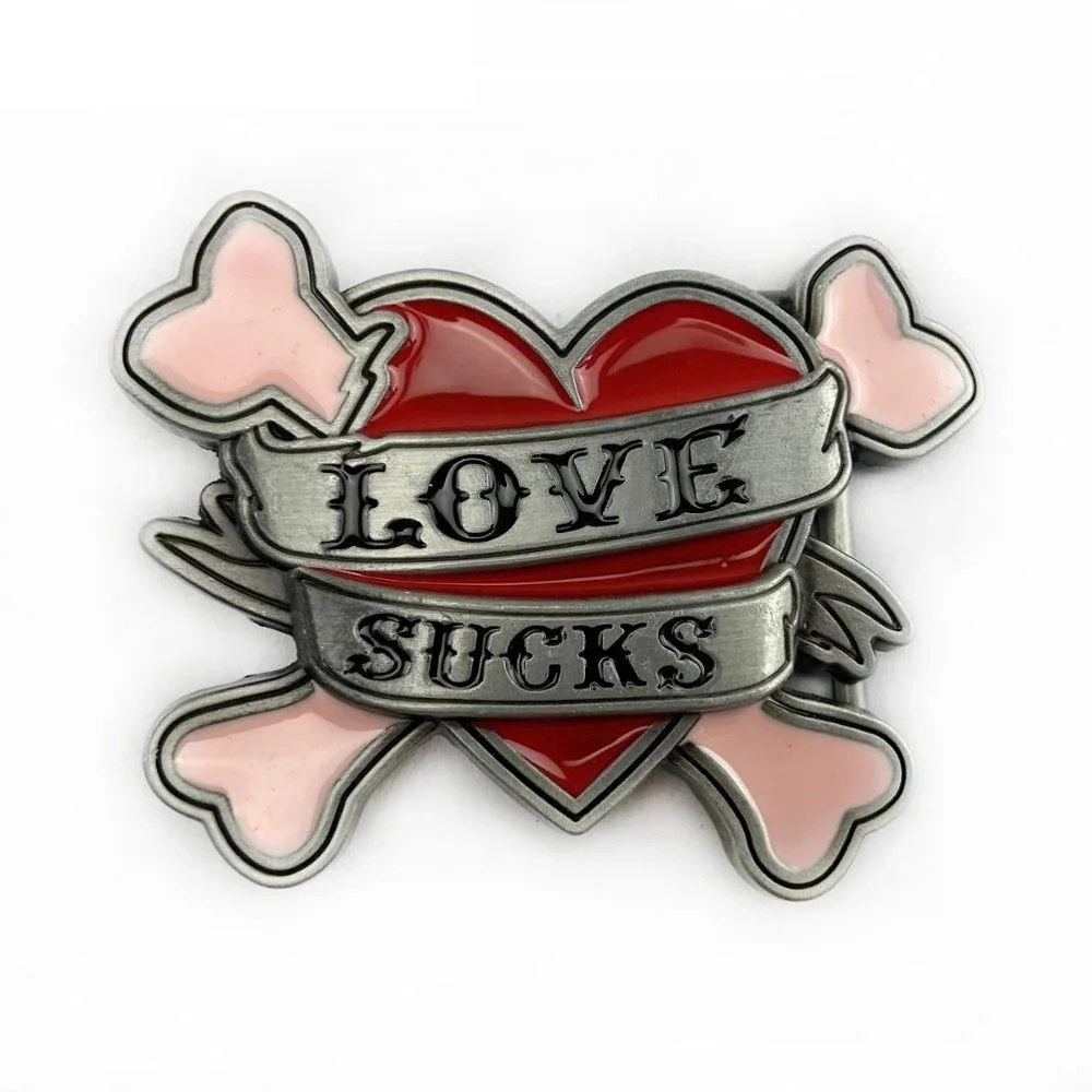 Metal Cartoon Style Love Heart Belt Buckle Men Women Unisex Belt Buckle ...