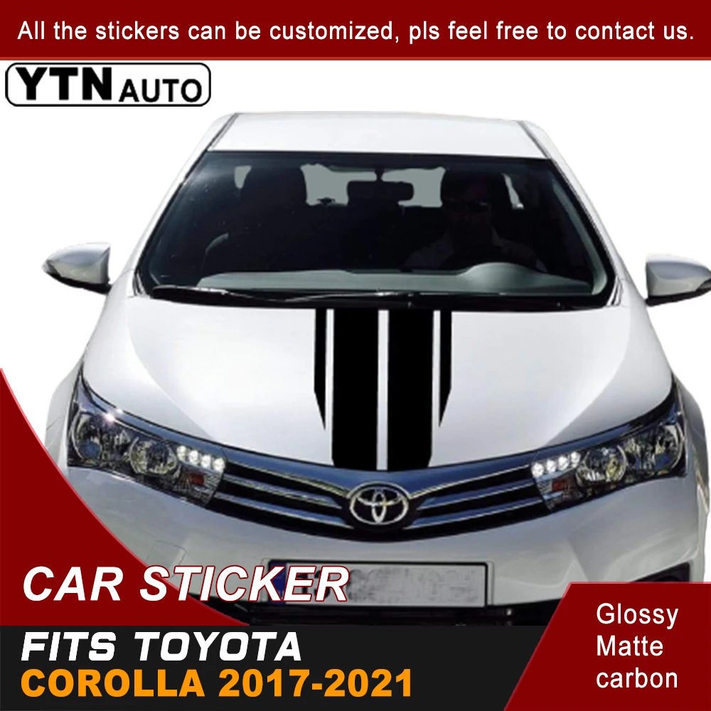 Car-Stickers-Bonnet-For-Toyota-Corolla-2017-2018-2019-2020-2021-Racing ...