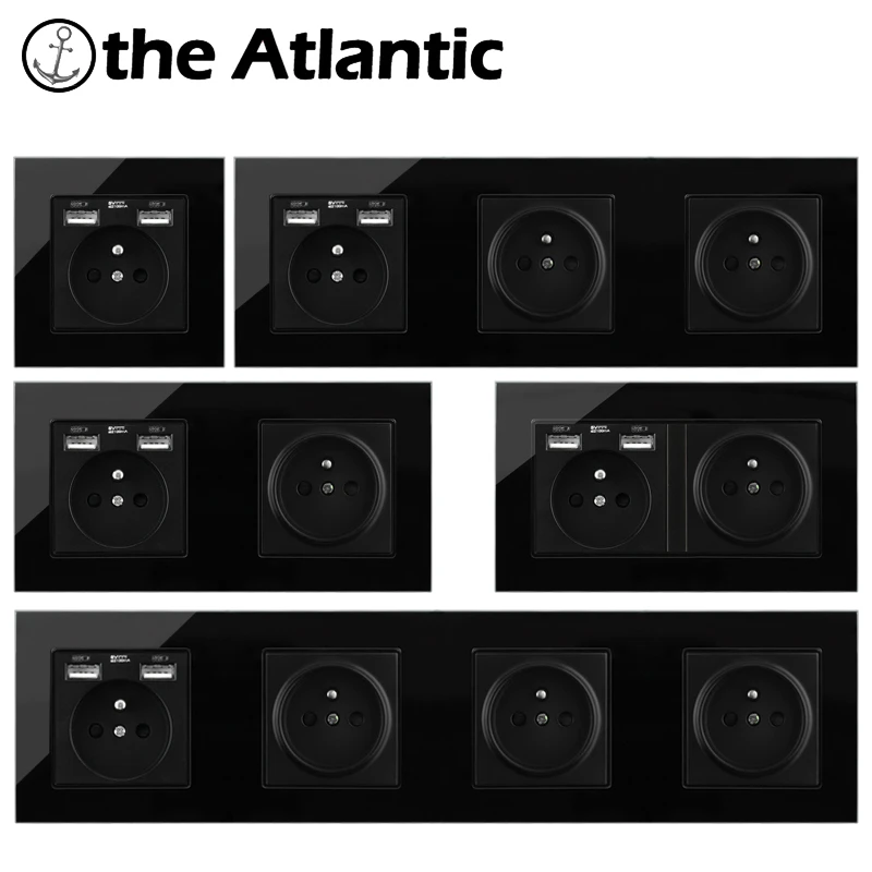 French Socket Fr 16a Wall Socket Usb Plug Port Home Electrical Outlet ...