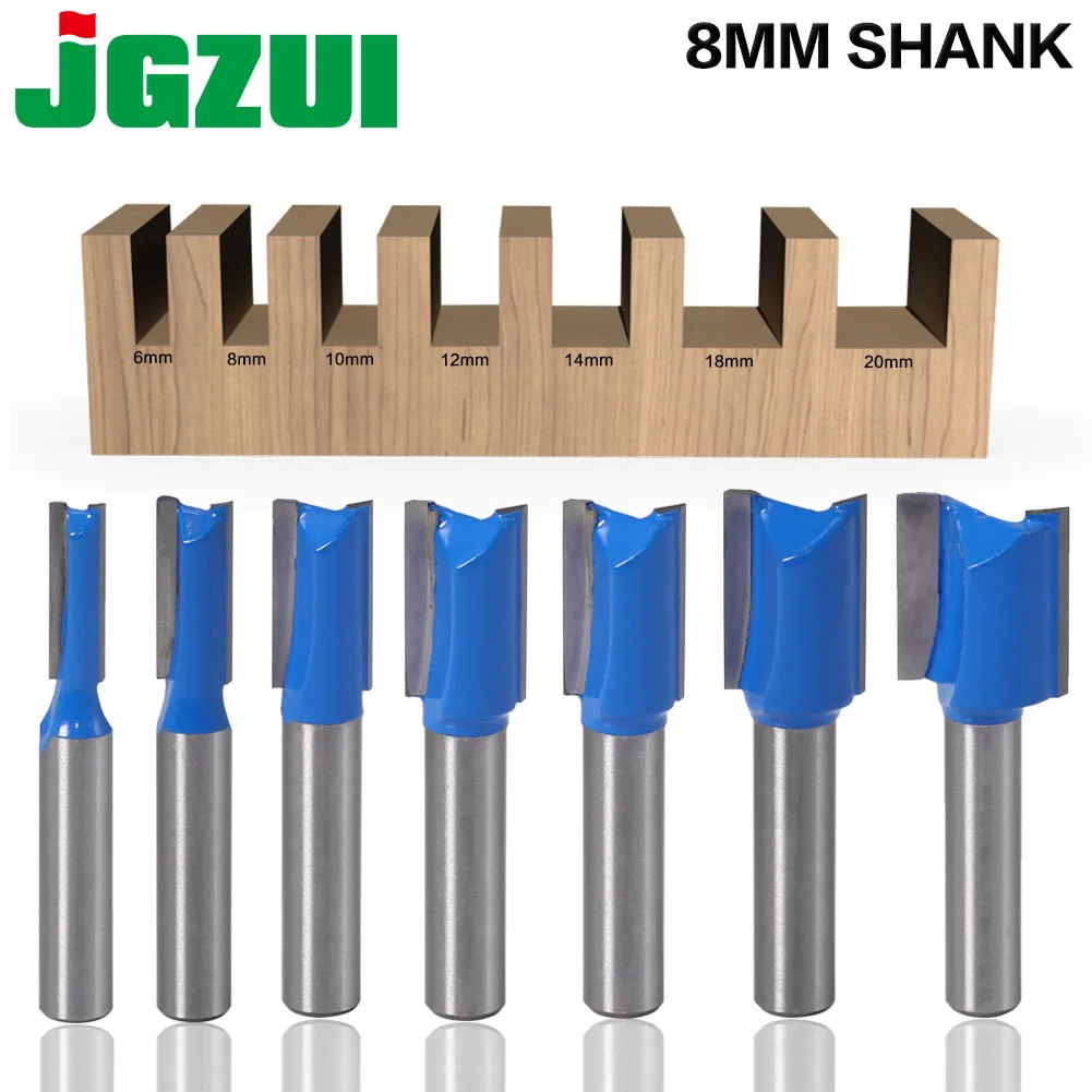 1PCS-8mm-Shank-Straight-Woodworking-Router-Bit-Set-Carpenter-Milling ...