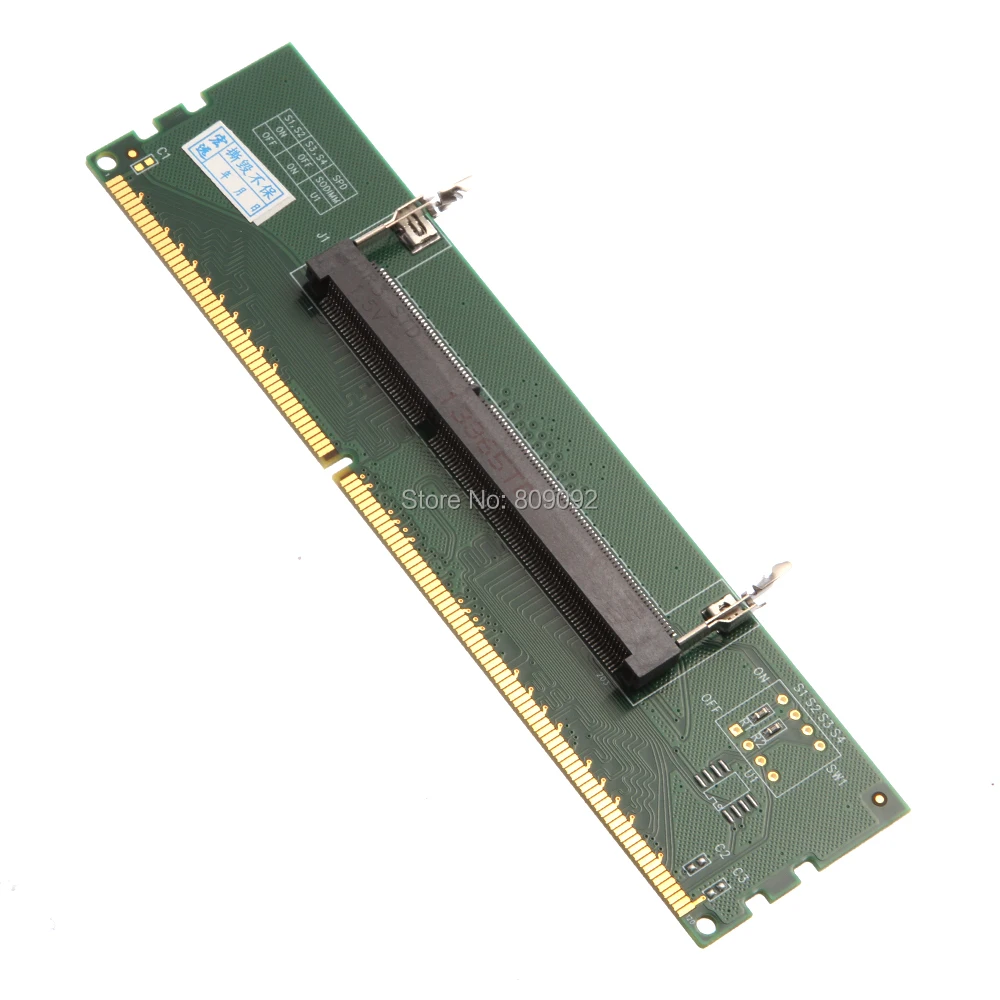 DDR3 SO DIMM de ordenador portátil a escritorio, Conector de memoria RAM DIMM, adaptador de ...