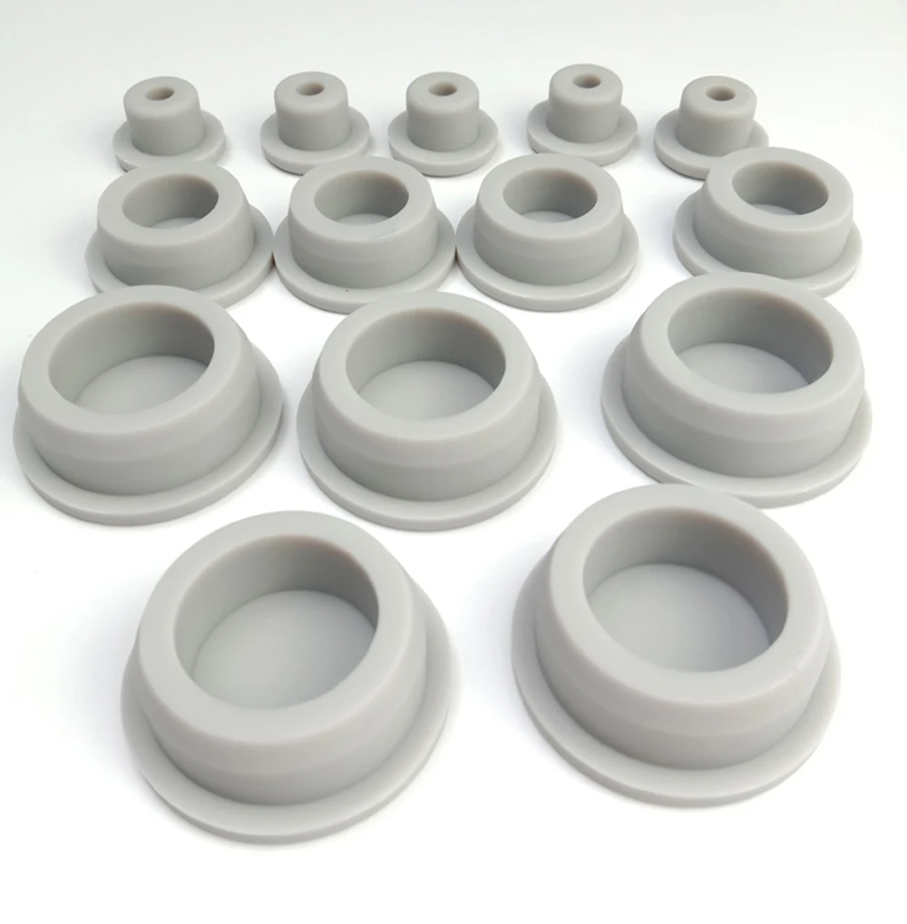 5pcs 13mm 48mm Gray Silicone Rubber Hose Blanking End Cap Inserts Seal ...