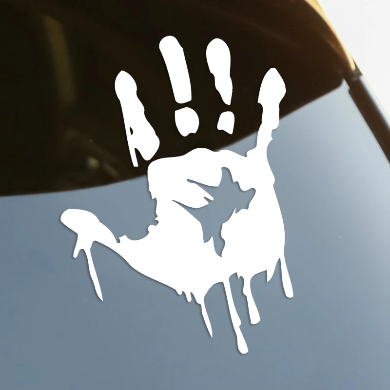 S61007-Die-Cut-Vinyl-Decal-HAND-PRINT-Car-Sticker-Waterproof-Auto ...