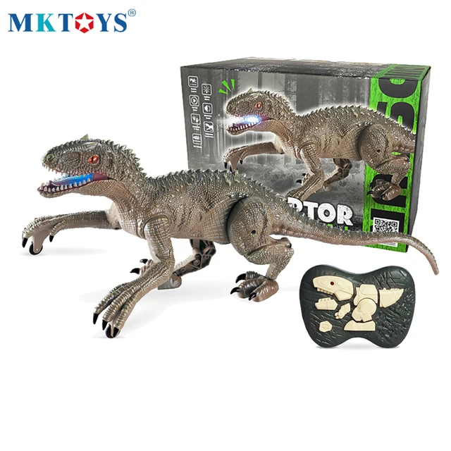 MKTOYS RC Dinosaur Toys for Boys Remote Control Electronic Dinosaurios Robots Indominus Jurassic ...