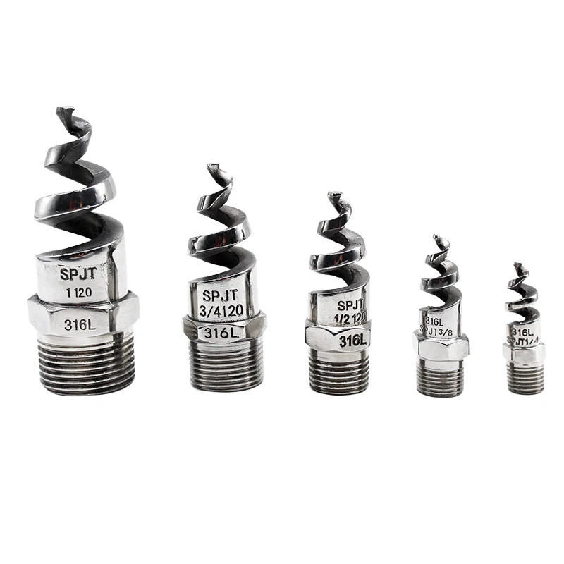 1/4" 3/8" 1/2" 3/4" 1" BSPT Male Spray Nozzle 316L SPJT Stainless Steel ...