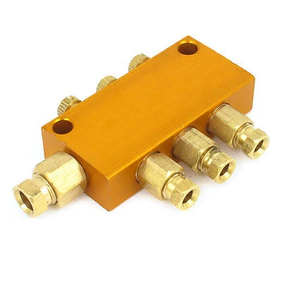 조정 가능한 1 inlet 3 outlet 유압 오일 분배기 밸브 매니 폴드 블록|커넥터| - AliExpress