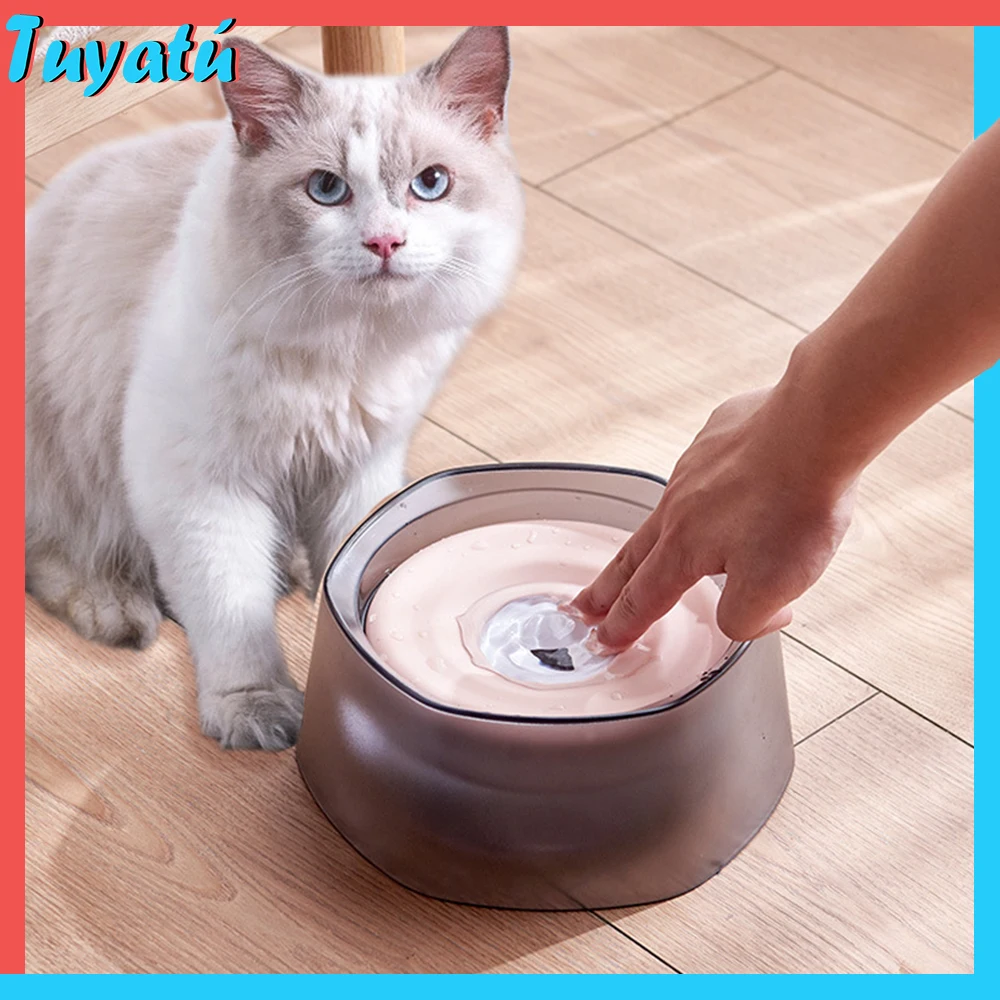Plastic-Pet-Cat-Drinking-Bowl-for-Dog-Cat-Bowls-With-Stand-Creative ...