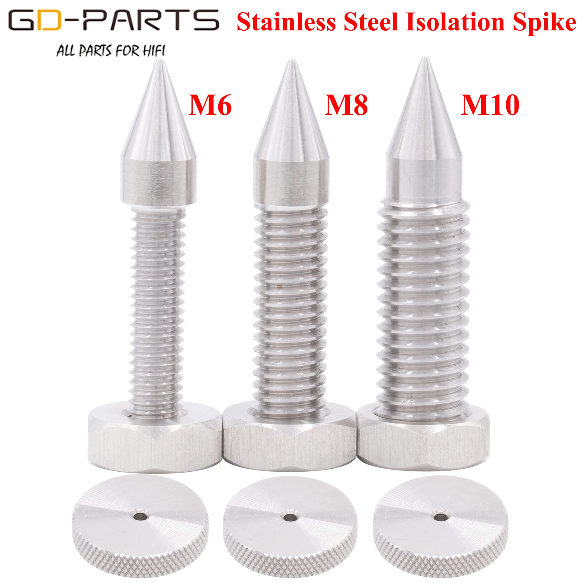M6-M8-M10-SUS-316-Stainless-Steel-Speaker-Spike-Cone-Hifi-Audio-AMP ...