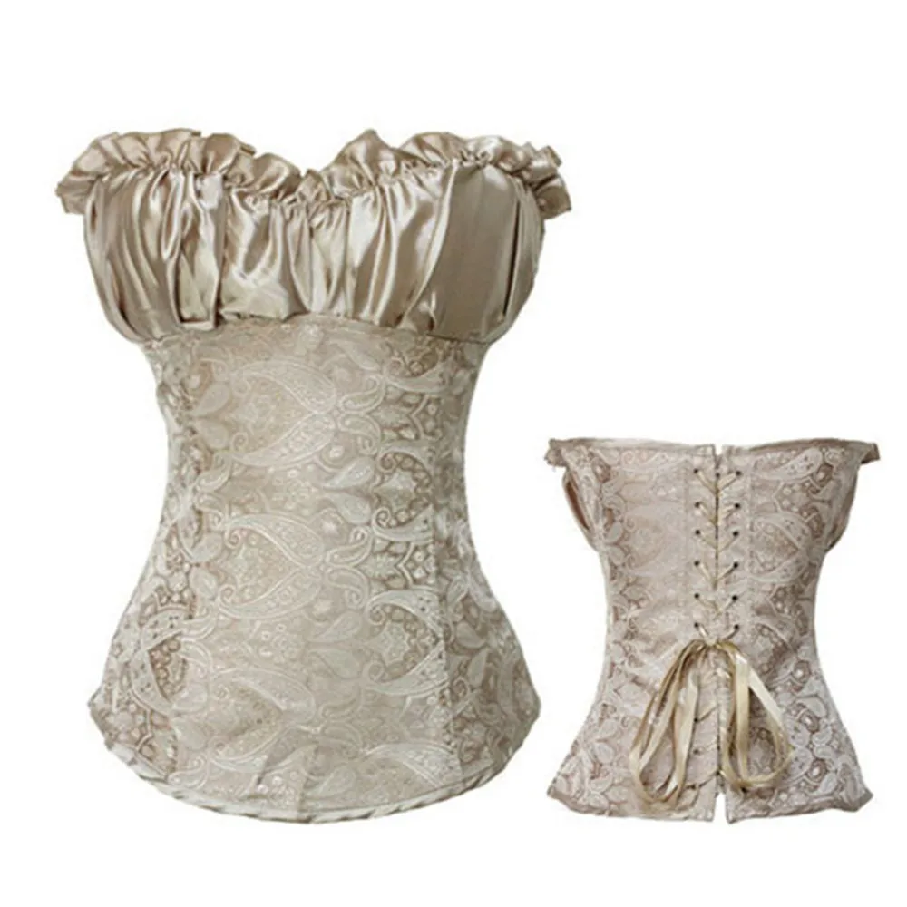Retro-Mode-Satin-Print-Sexy-Overbust-Korsett-K-rper-Sculpting-frauen ...