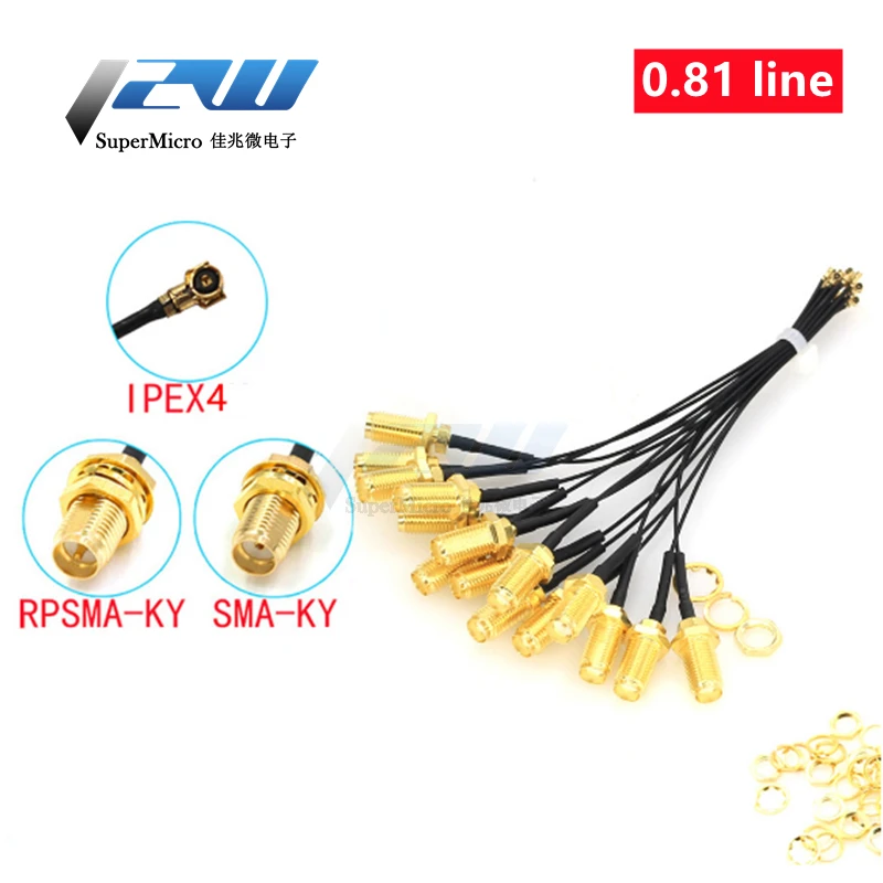 5-piece Sma / Rp-sma Female To Mhf4 Ipex Ipx Rf Plug Pigtail Cable For ...