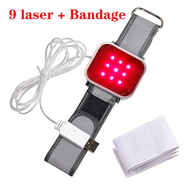 12/7 Holes 650nm Laser Therapy Watch LLLT Wrist Watch For Diabetes ...