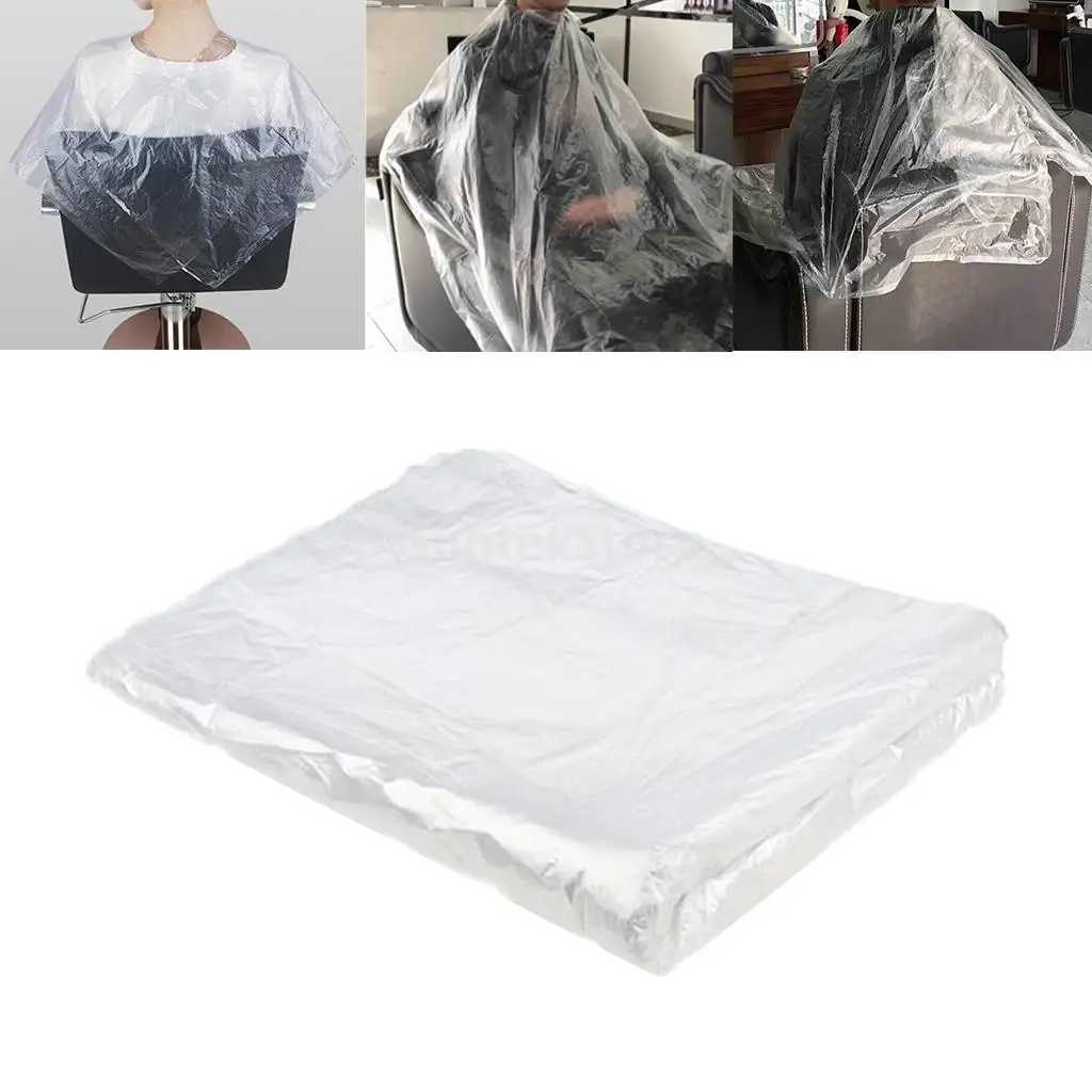 Set of 200 Clear Hair Cutting Capes Salon Gown Apron Protect for ...