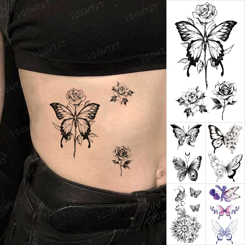 Cute Butterfly Tattoos On Ankle