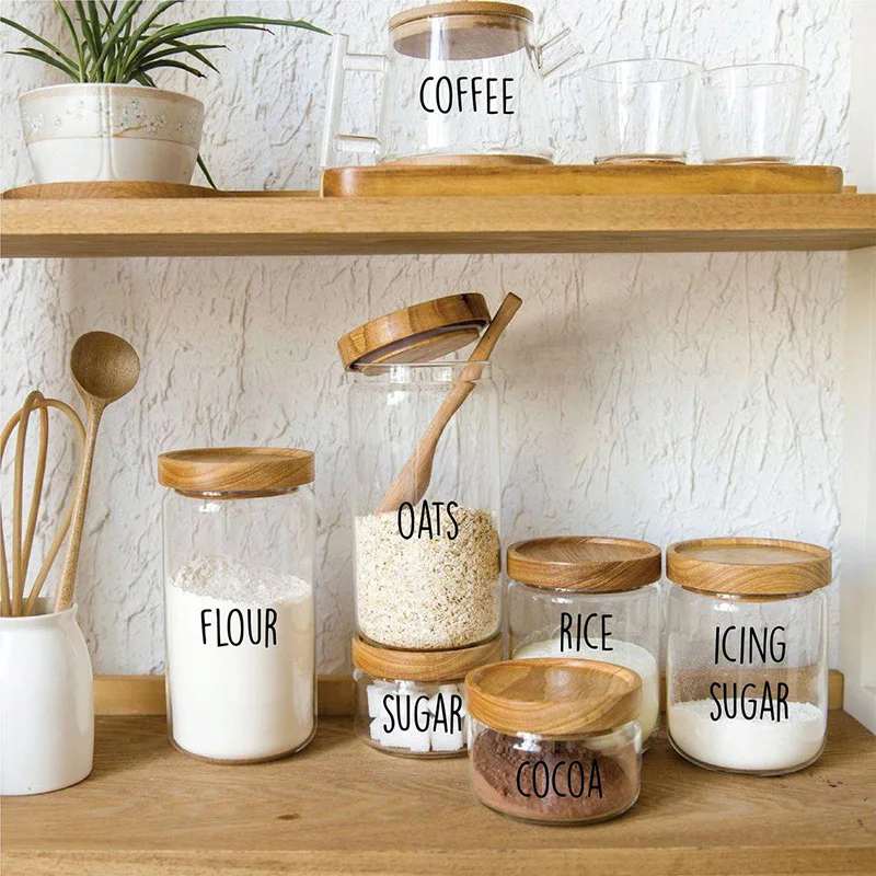10Pcs Pantry Labels Kitchen Containers Organization Home Decals ...