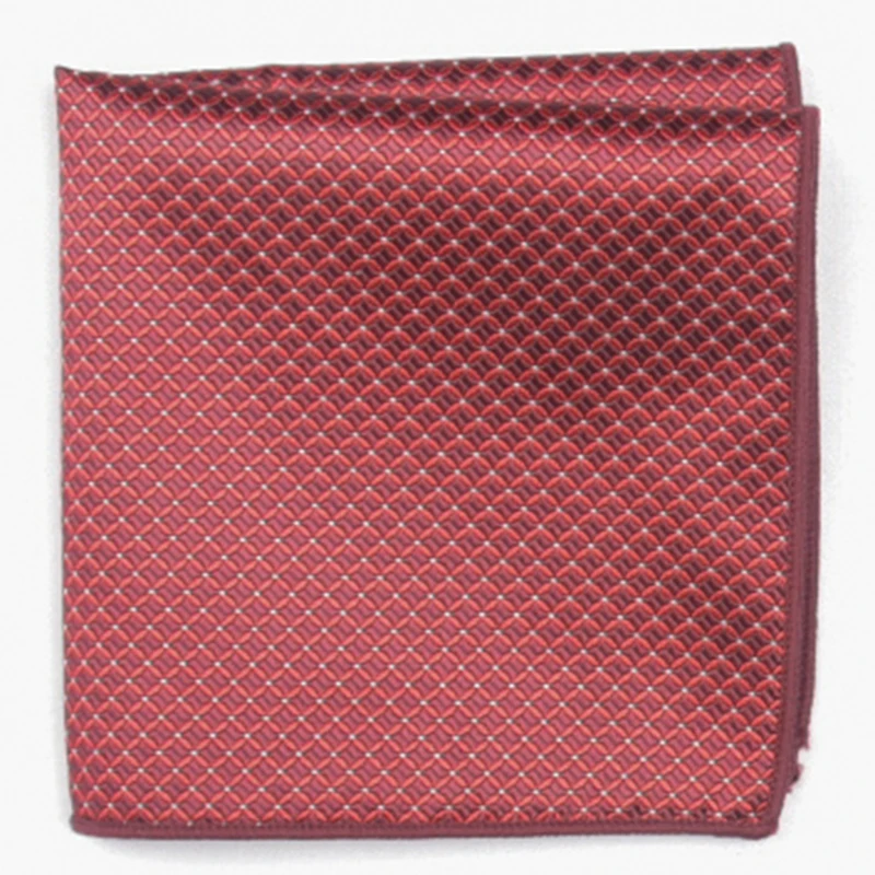 red subtle fashion patterned pocket square with patterns handkerchief ...