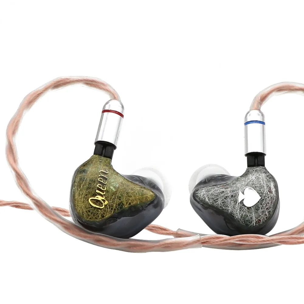 Queen Audio QM80 8BA сбалансированные арматуры HiFi наушники-вкладыши ...
