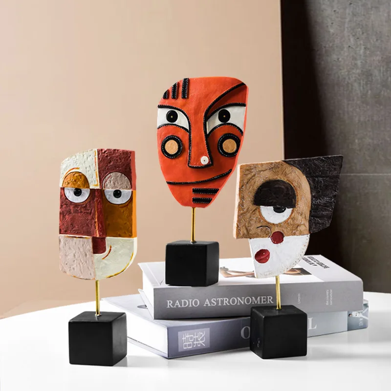 Sculptures Abstract Statue Ornaments Home Modern Statue Vase Figurines ...